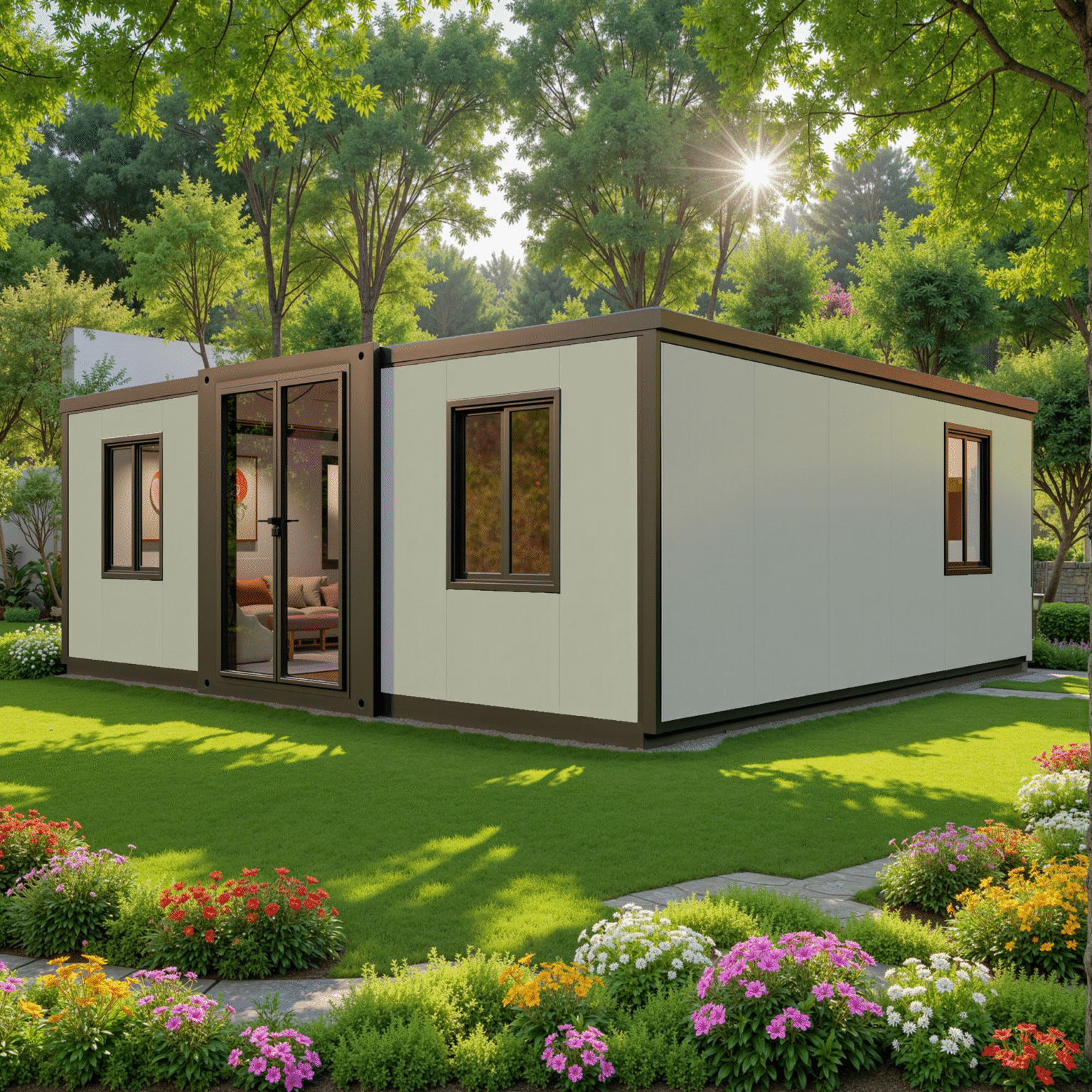 Expandable Container House - Butterfly Container house - Container ...
